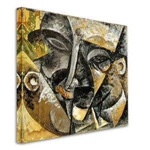 Umberto Boccioni : Dynamism of a Man's Head (1913) Canvas Gallery ...