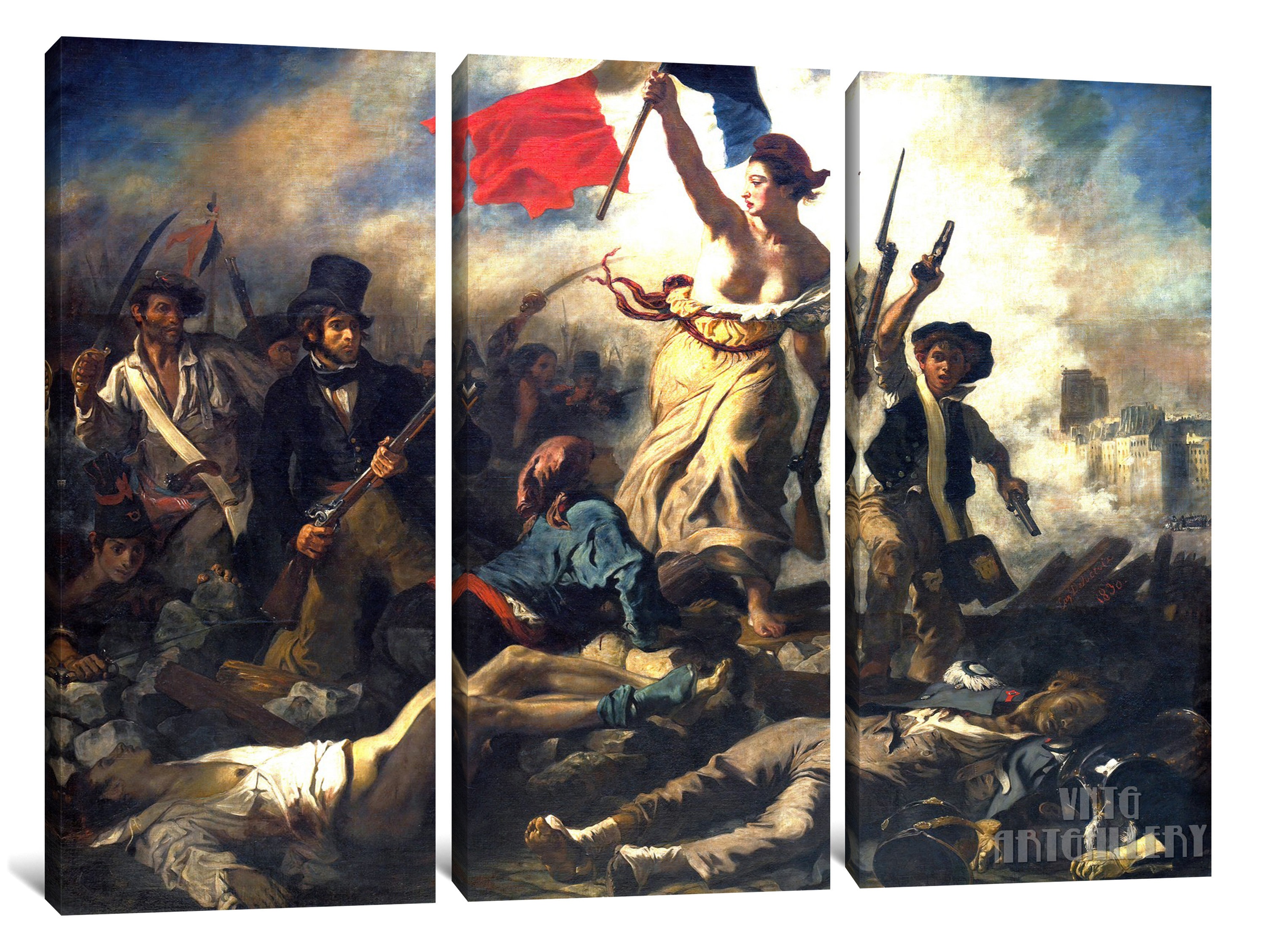 Eugène Delacroix : Liberty Leading the People 1830 Canvas - Etsy