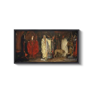 Edwin Austin Abbey : King Lear, Act I Scene I (1898) Canvas Gallery Wrapped or Framed Giclee ...