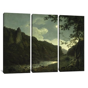 Joseph Wright of Derby : Dovedale by Moonlight 1785 Canvas | Etsy