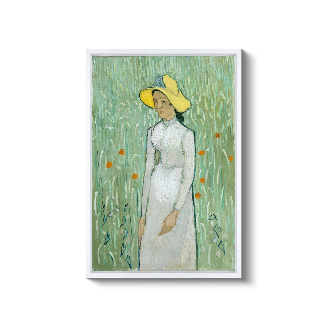 Vincent Van Gogh : Girl in White (1890) Canvas Gallery Wrapped or ...