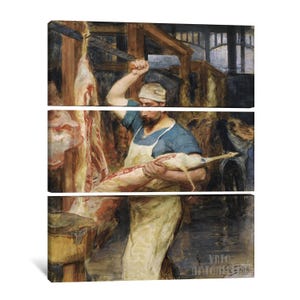 Victor Gabriel Gilbert : the Butcher (1900s) Gallery Wrapped or Framed ...