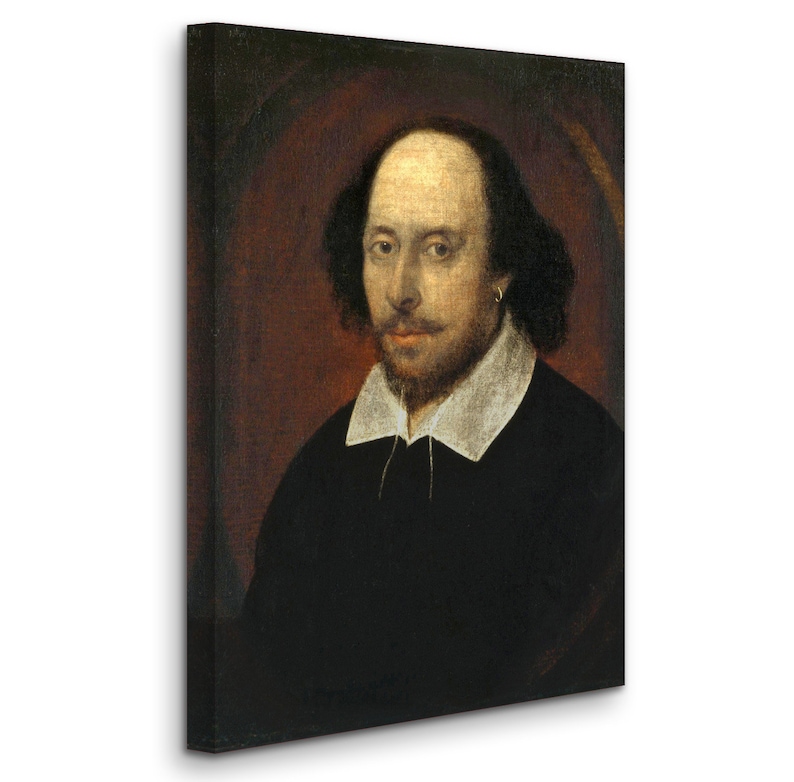 John Taylor : Chandos Portrait Shakespeare 1610 Canvas | Etsy