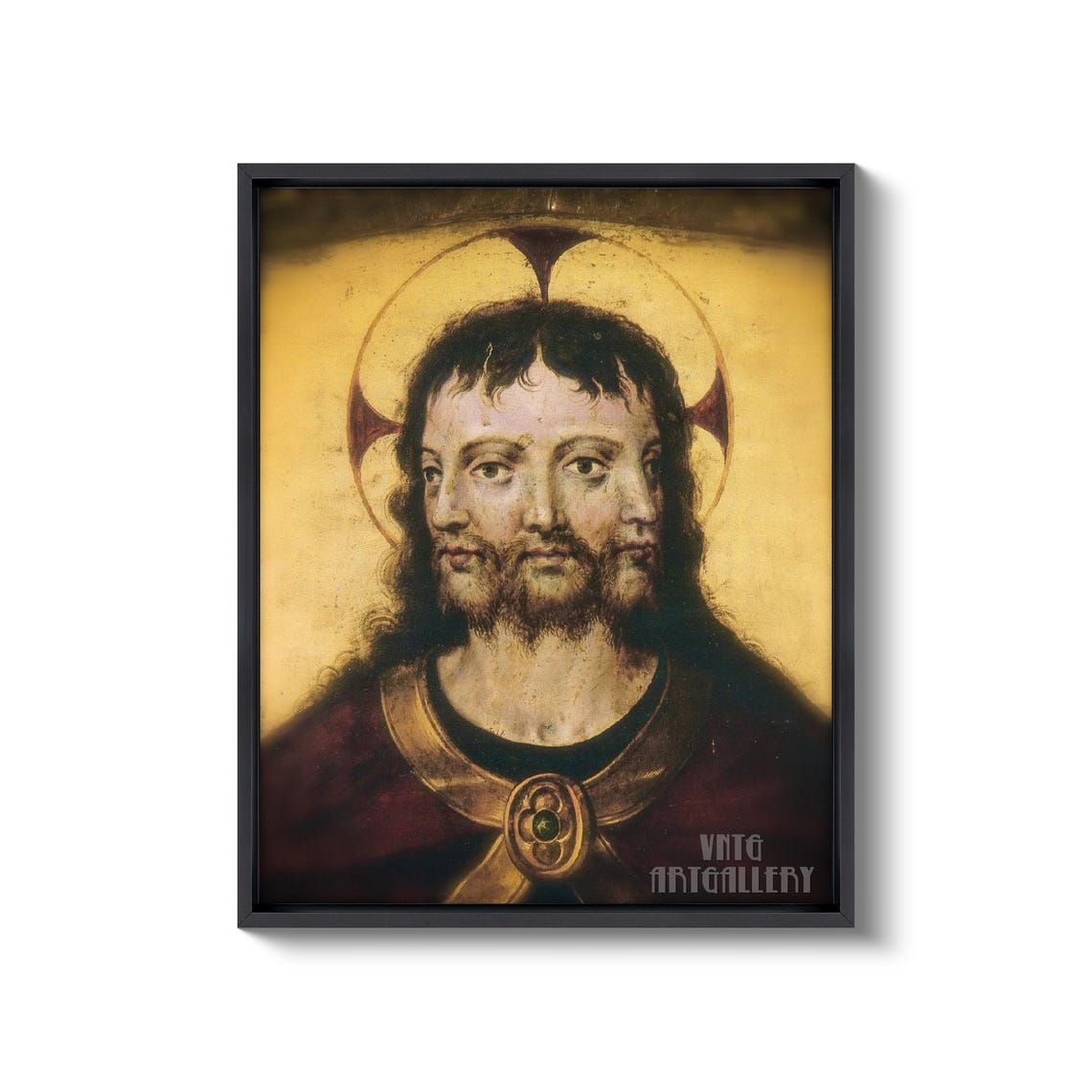 Jeronimo Cosida : Trifacial Trinity (1570) Canvas Gallery Wrapped or ...