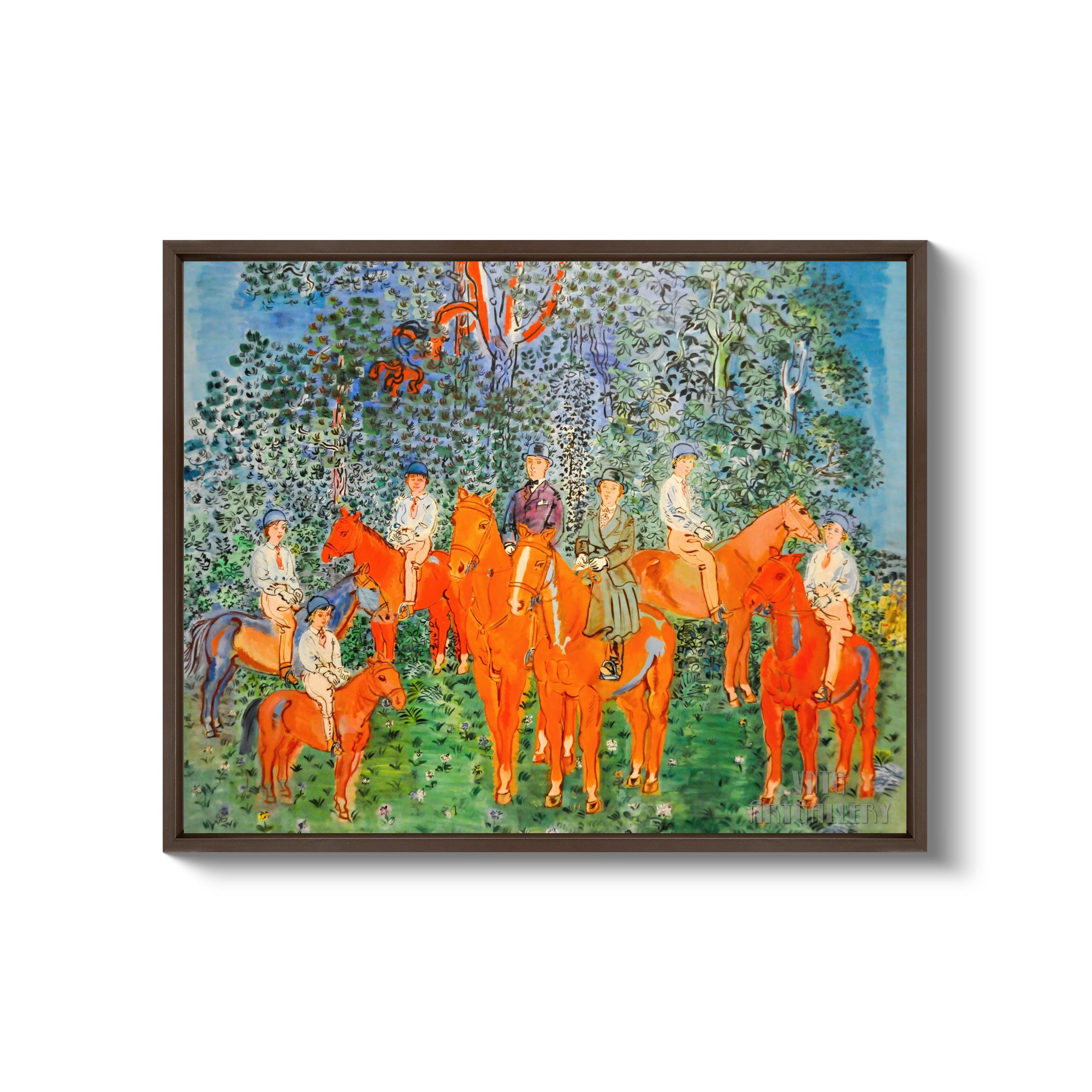 Raoul Dufy : the Kessler Family on Horseback (1932) Canvas Gallery ...