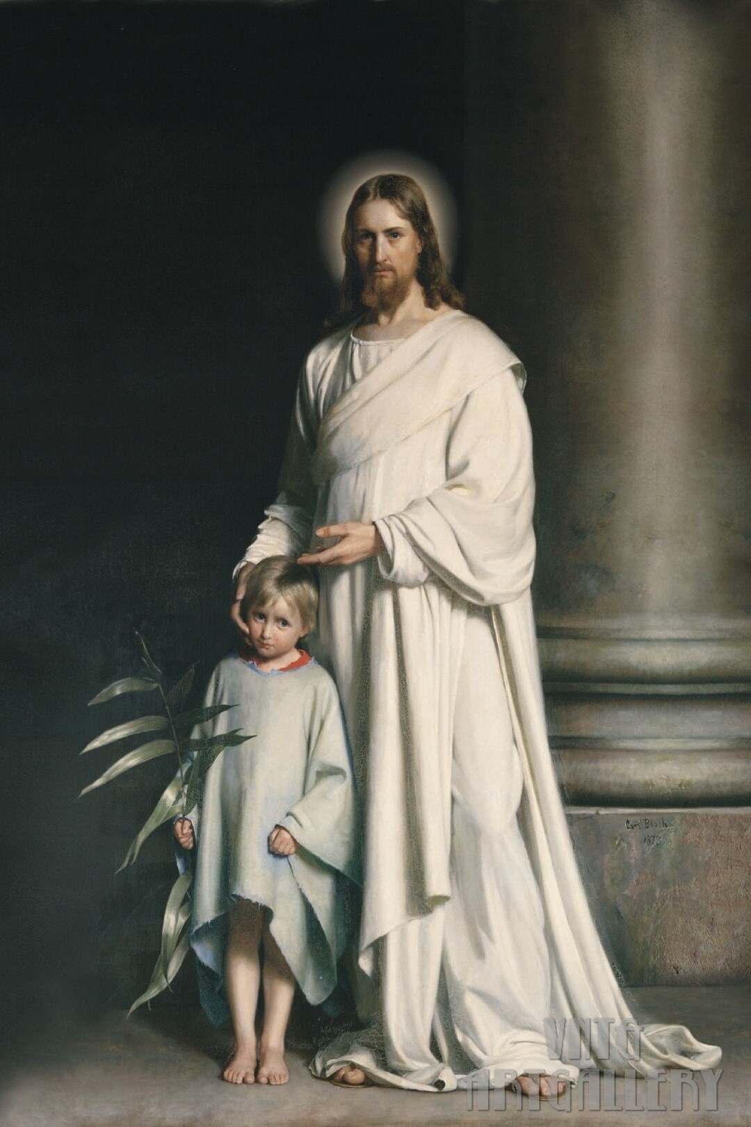 Carl Bloch : Christ Blessing the Little Child 1873 Canvas - Etsy