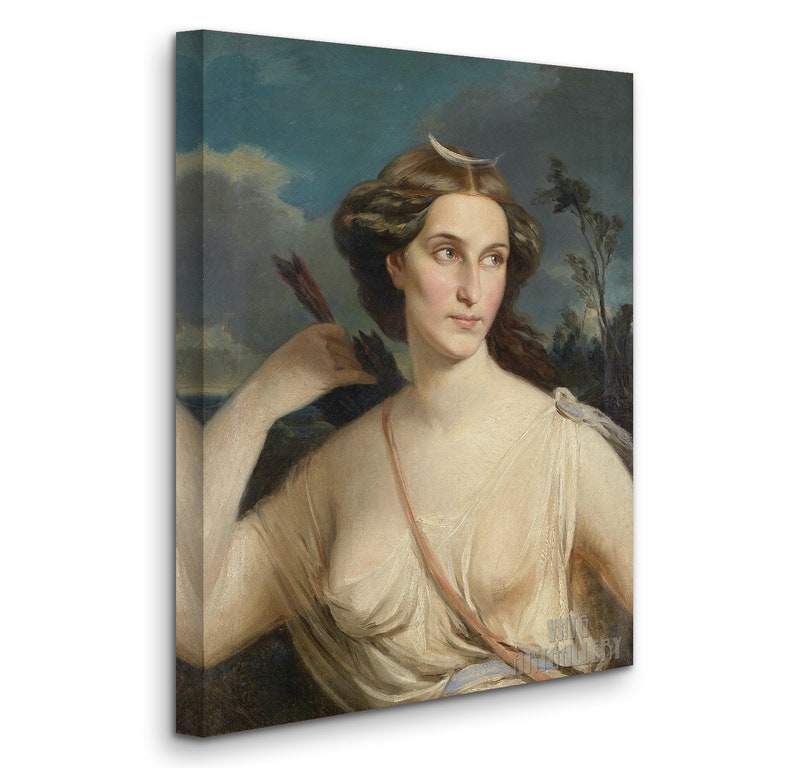 Anonymous : Diana Göttin Der Jagd 1900 Canvas Gallery - Etsy
