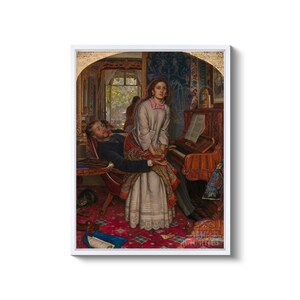 William Holman Hunt : the Awakening Conscience (1853) Canvas Gallery ...