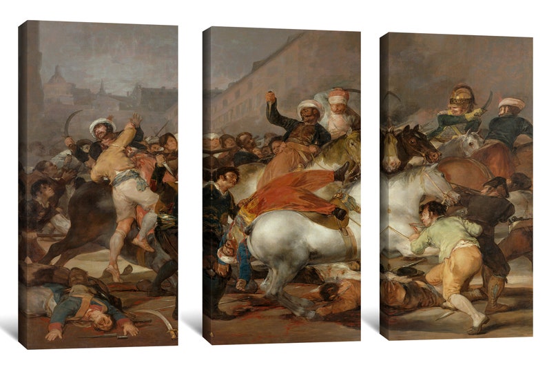 Francisco Goya : the Second of May 1814 1808 Canvas Gallery | Etsy