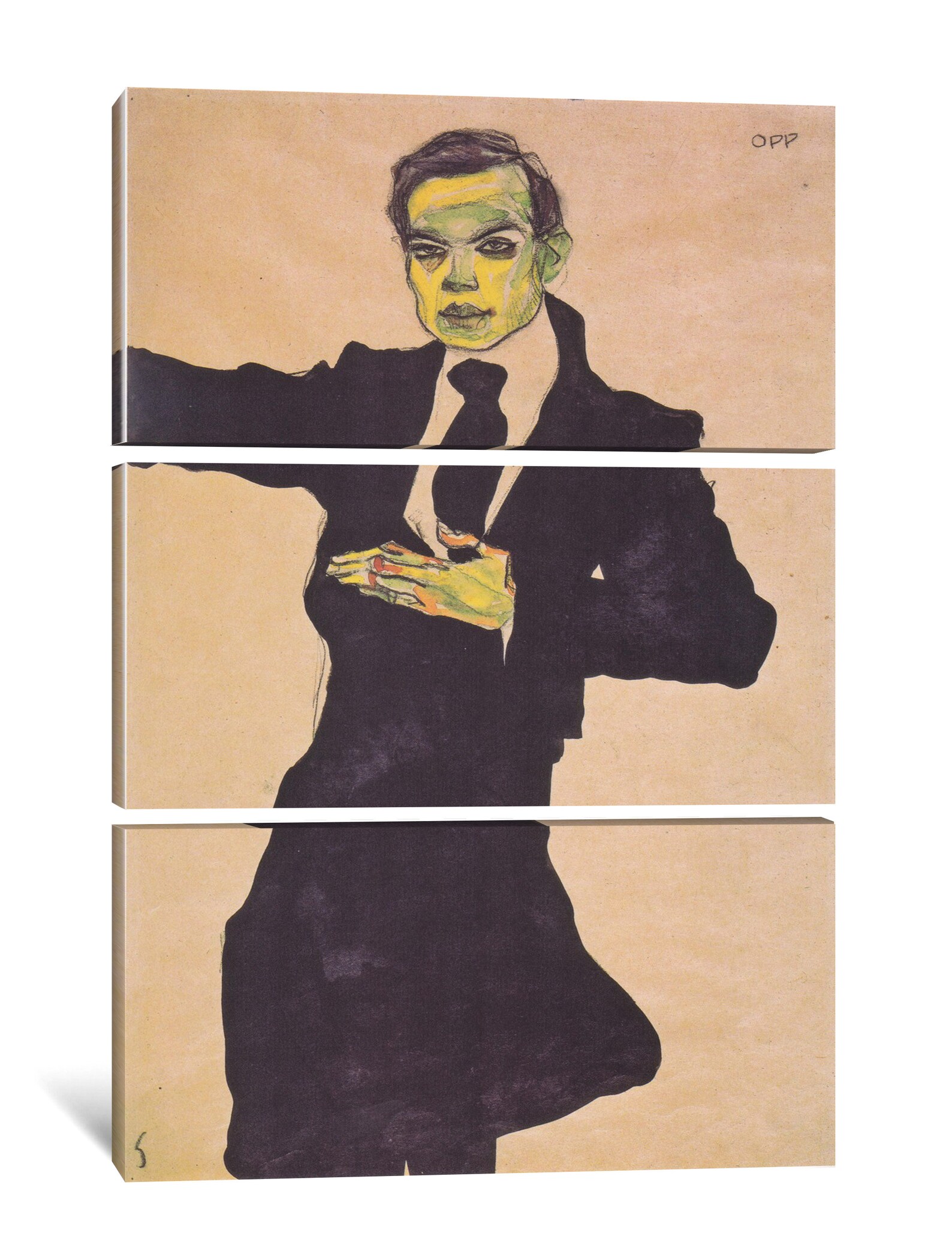 Egon Schiele Max Oppenheimer 1910 Canvas Gallery Wrapped - Etsy