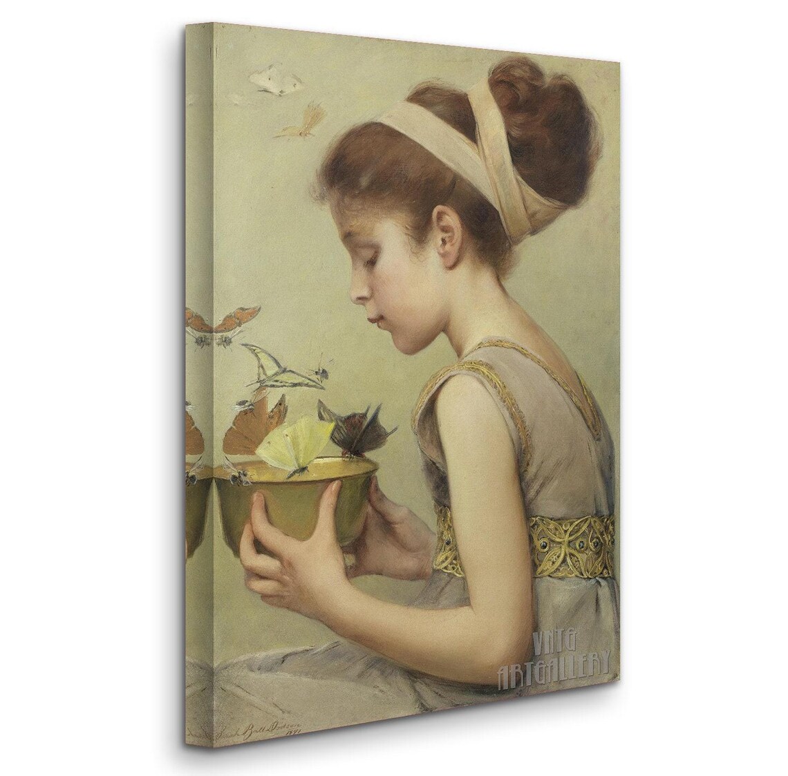 Sarah Paxton Ball Dodson : Honey of the Hymettus (1891) Canvas Gallery ...