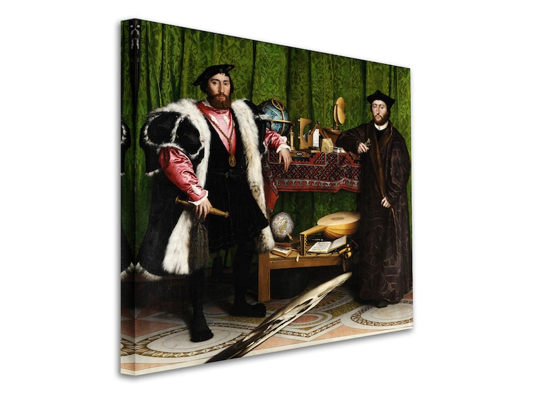 Hans Holbein the Younger : the Ambassadors 1533 Canvas - Etsy