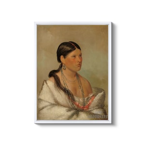 George Catlin : the Female Eagle 1830 Canvas Gallery Wrapped or Framed ...