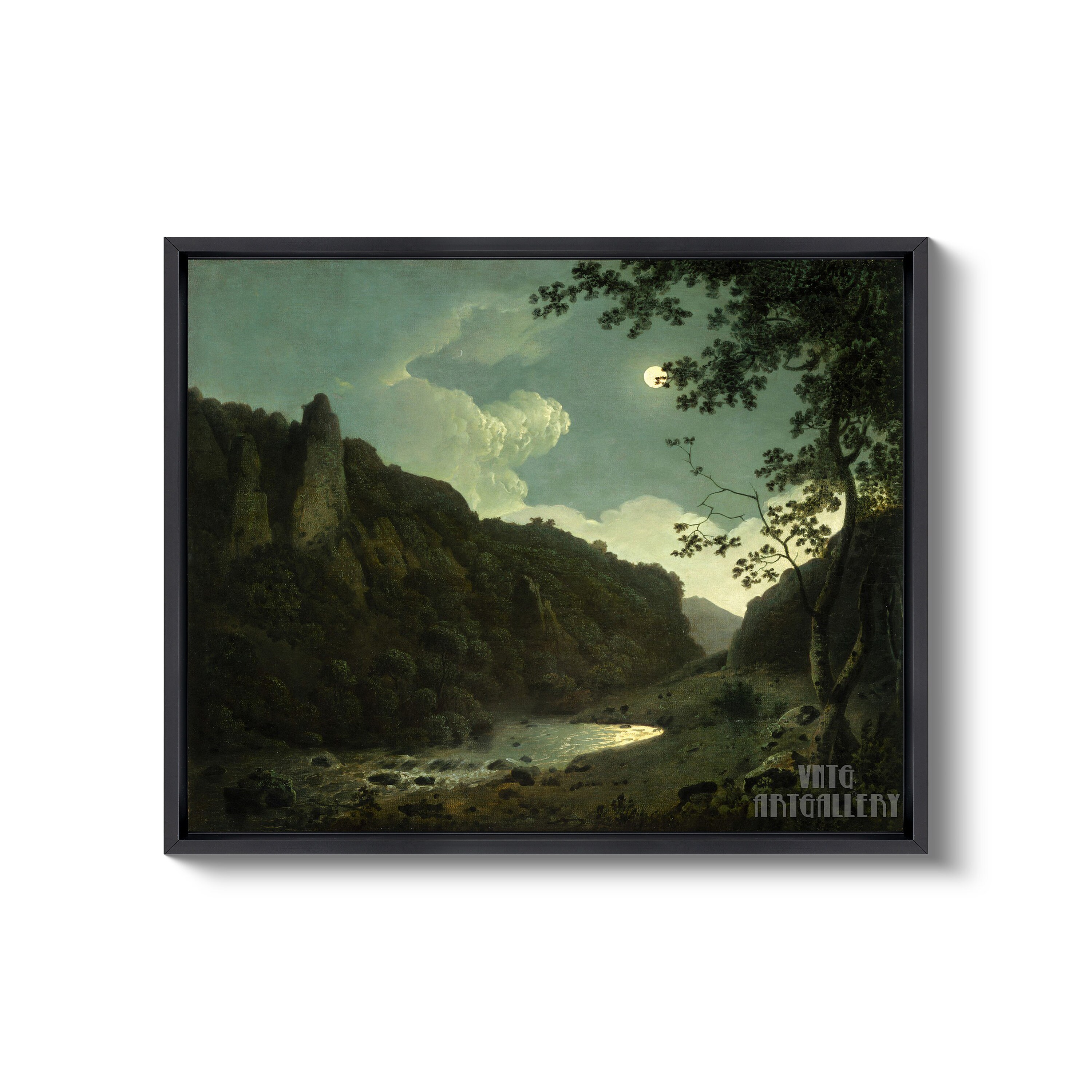 Joseph Wright of Derby : Dovedale by Moonlight 1785 Canvas - Etsy