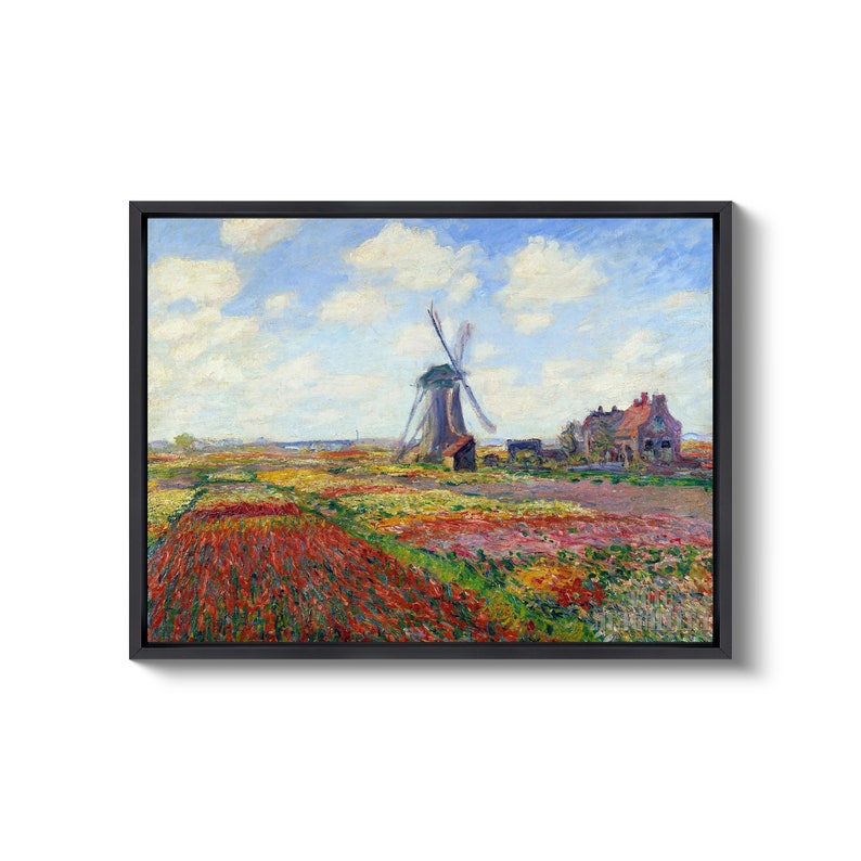 Claude Monet : Tulips of Holland 1886 Canvas Gallery Wrapped - Etsy