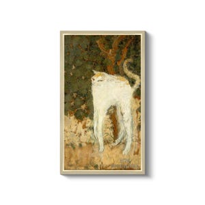 Pierre Bonnard : the White Cat Le Chat Blanc 1894 Canvas Gallery ...
