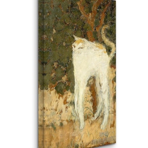Pierre Bonnard : the White Cat Le Chat Blanc (1894) Canvas Gallery ...
