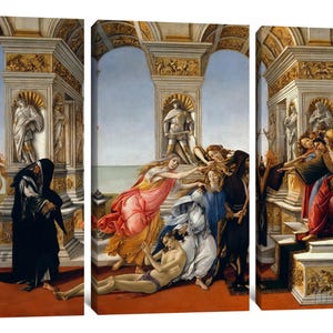 Sandro Botticelli : the Calumny of Apelles 1494-95 Canvas Gallery ...
