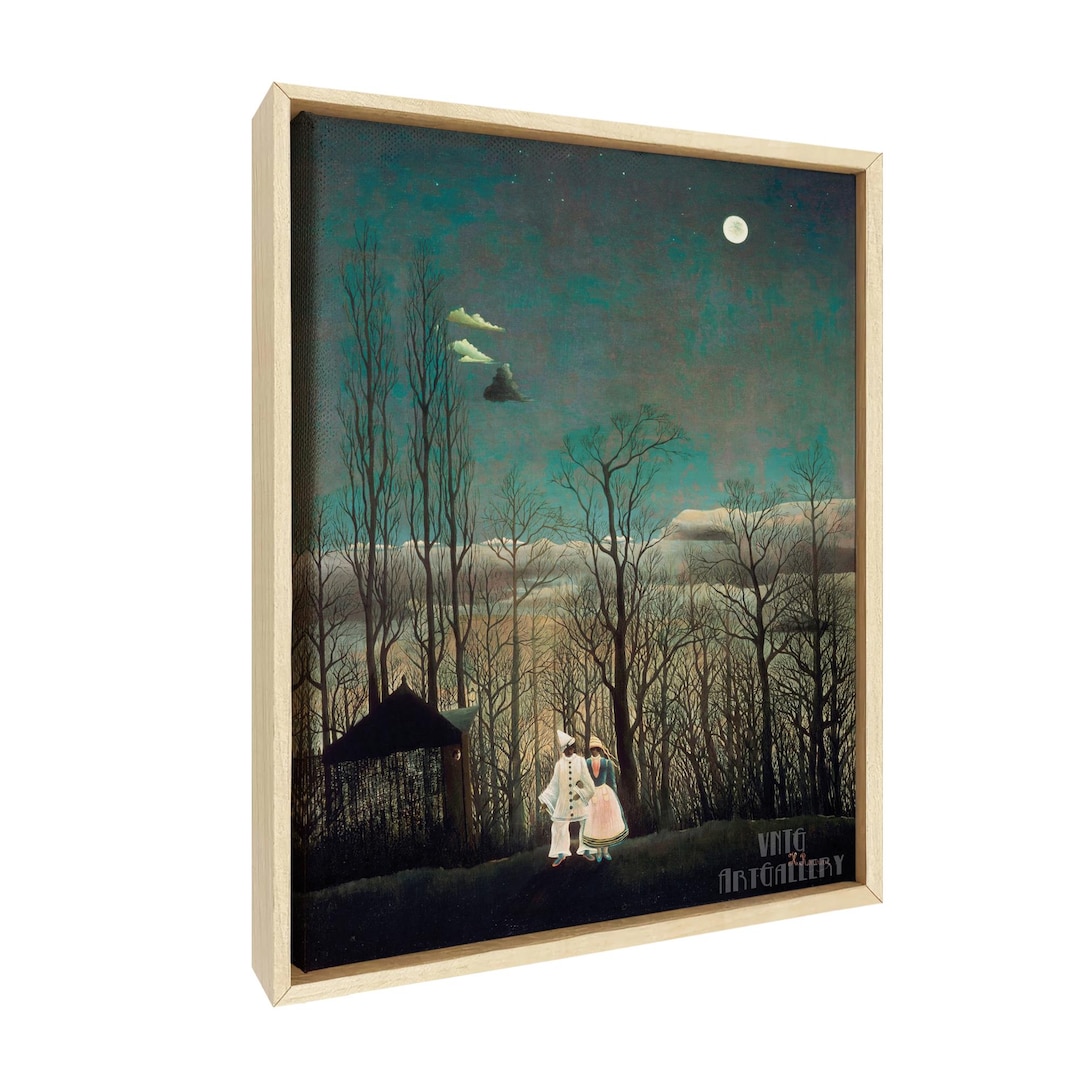 Henri Rousseau : Carnival Evening 1886 Canvas Gallery Wrapped or Framed ...