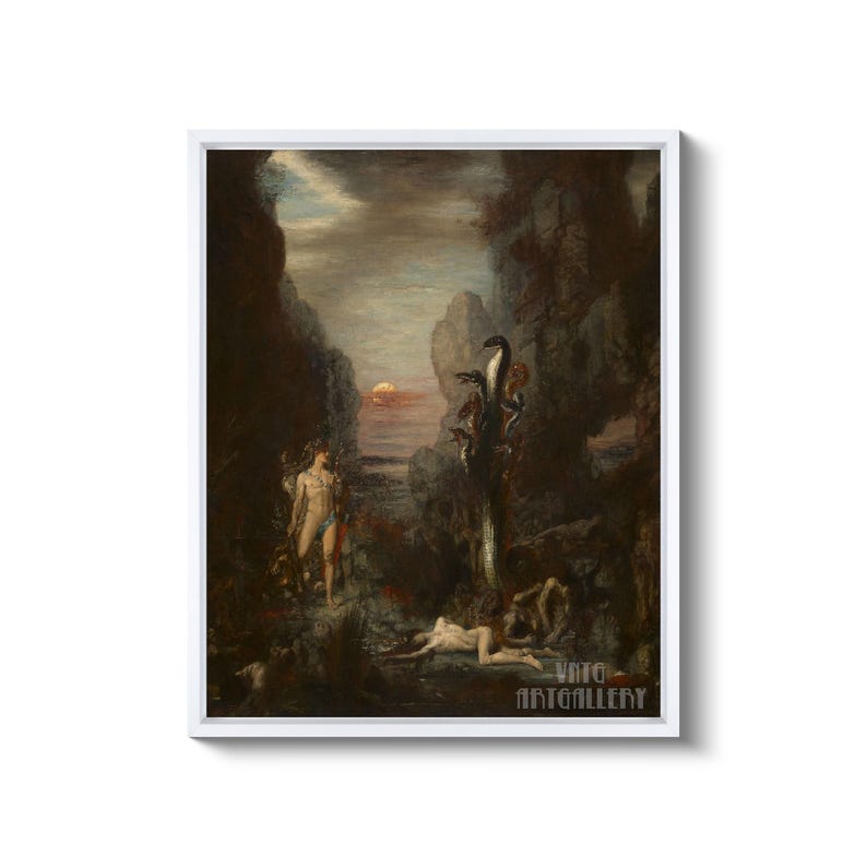 Gustave Moreau : Hercules and the Lernaean Hydra (1875-76) Canvas ...