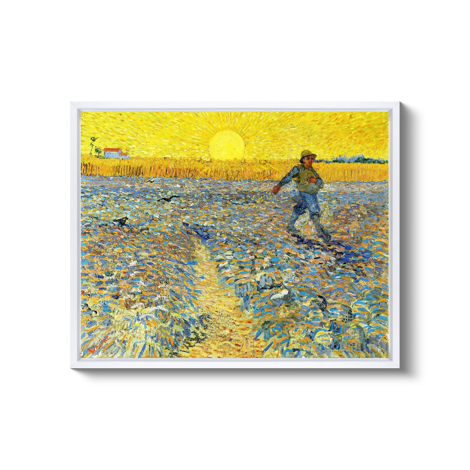 Vincent Van Gogh : the Sower at Sunset 1888 Canvas Gallery - Etsy