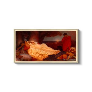 Frederic Leighton : Cymon and Iphigenia (1884) Canvas Gallery Wrapped ...