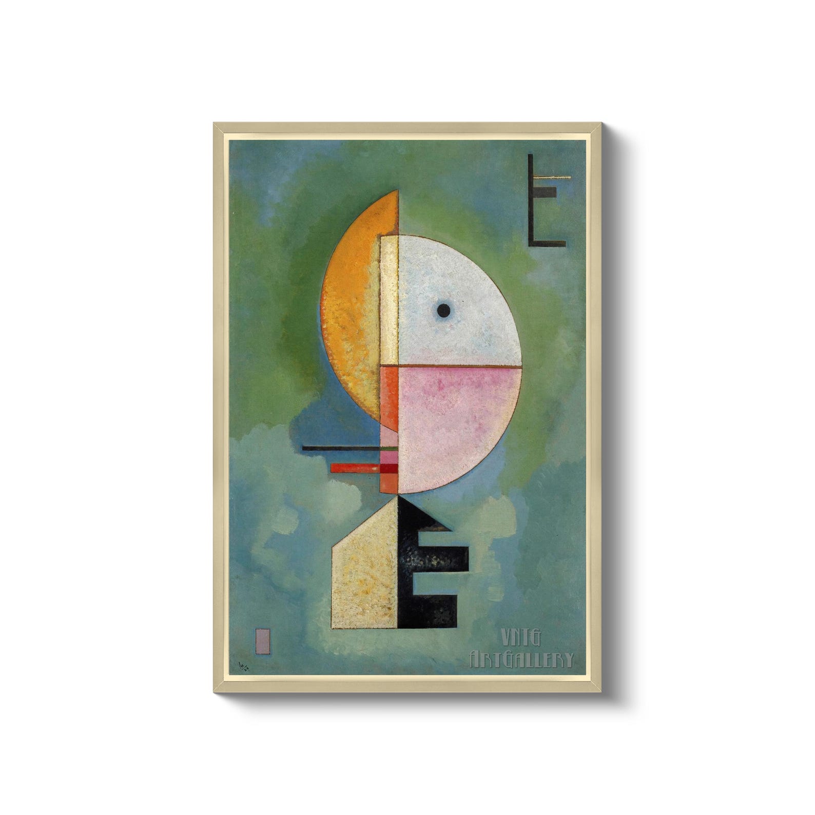 Wassily Kandinsky : Upward (1929) Canvas Gallery Wrapped Giclee Wall ...