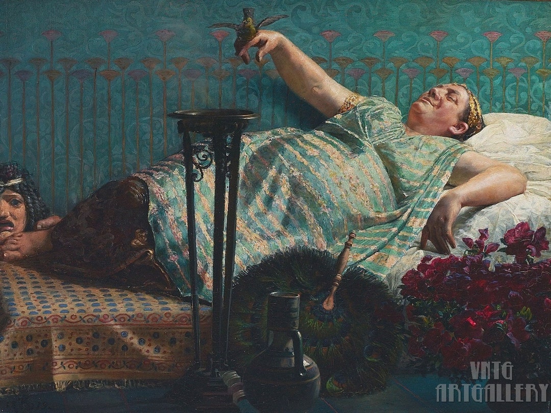 Kristian Zahrtmann : From the Age of Roman Decadence (1879) Canvas ...