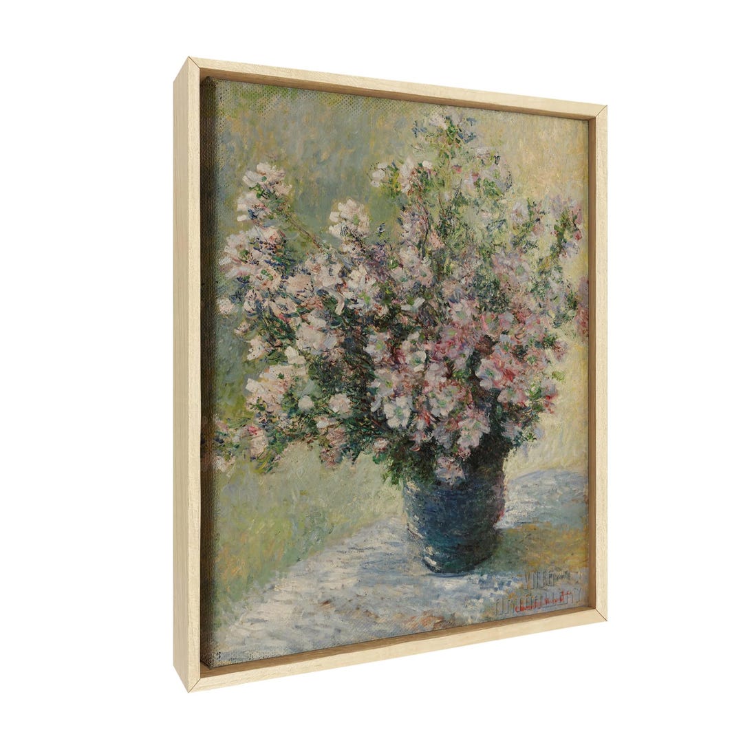 Claude Monet : Vase of Flowers 1881 Canvas Gallery Wrapped or Framed ...
