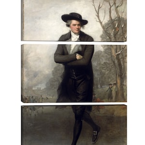 Gilbert Stuart : the Skater 1782 Canvas Gallery Wrapped or - Etsy