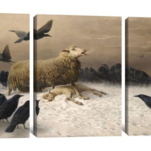 August Friedrich Schenck : Anguish 1878 Canvas Gallery Wrapped or ...