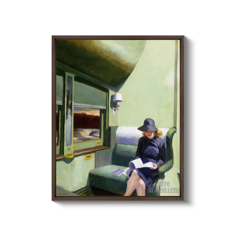 Edward Hopper : Compartment C Car 193 1938 Canvas Gallery - Etsy