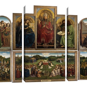 Jan Van Eyck Ghent Altarpiece 1432 Canvas Gallery Wrapped or - Etsy