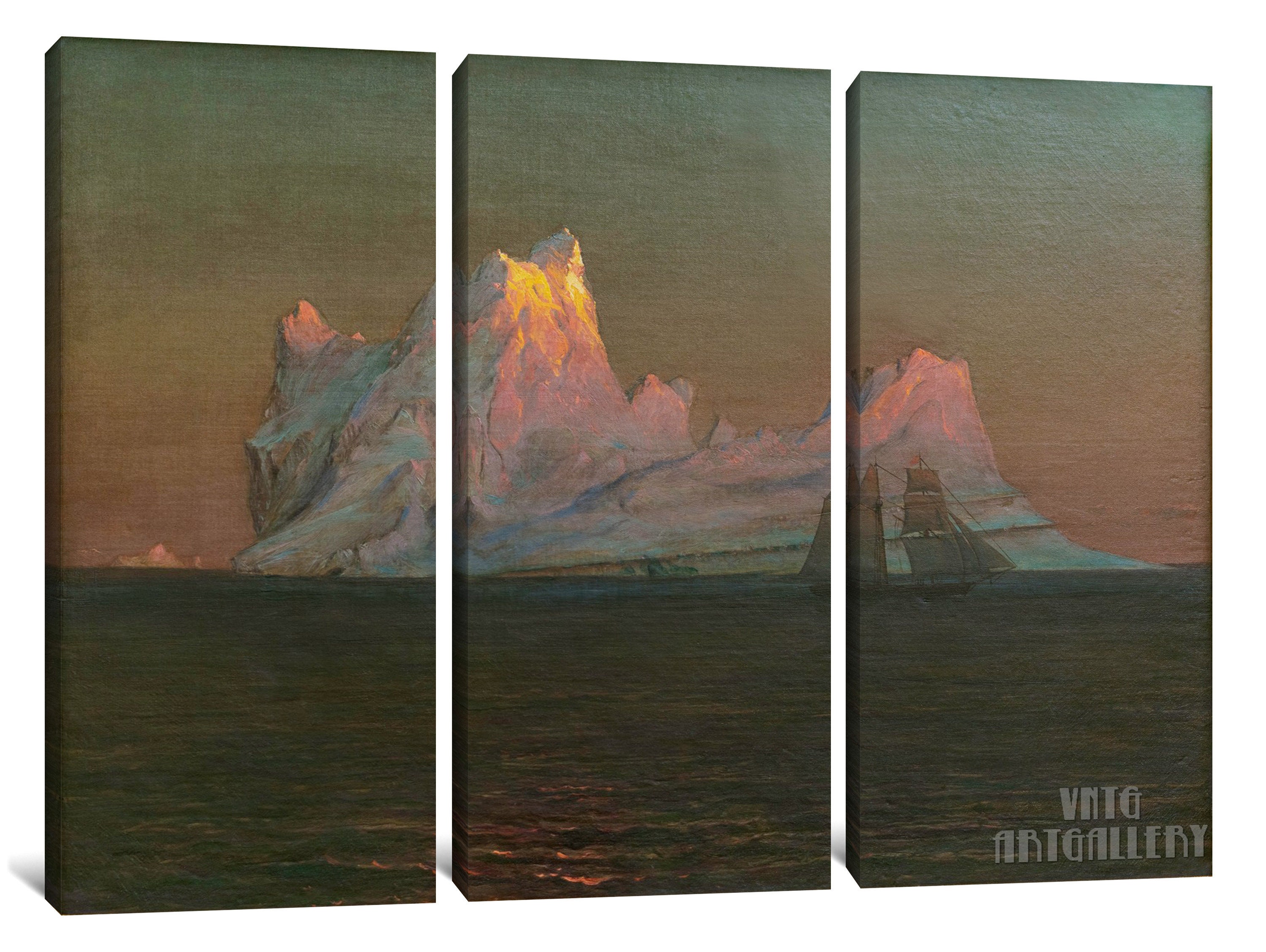 Frederic Edwin Church : the Iceberg 1875 Canvas Gallery - Etsy