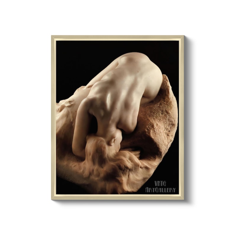 Auguste Rodin : Danaid (1889) Canvas Gallery Wrapped or Framed Giclee ...