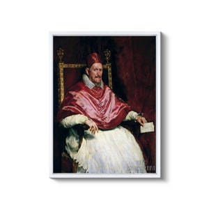 Diego Velazquez : Portrait of Pope Innocent X 1650 Canvas Gallery ...