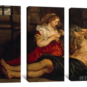Peter Paul Rubens : Cimon and Pero 1612 Canvas Gallery Wrapped or Framed Giclée Wall Art Print ...