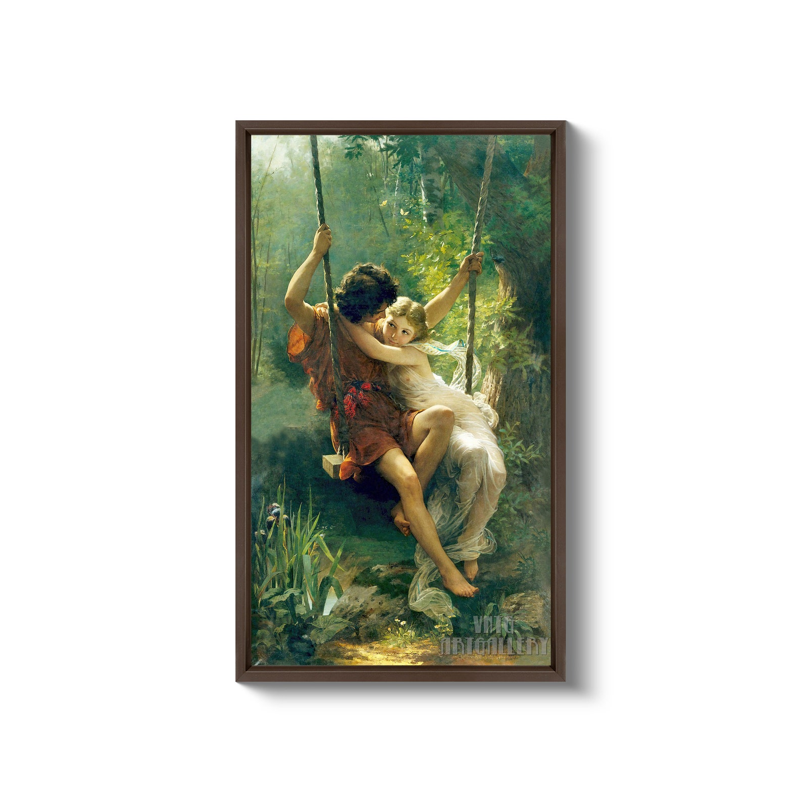 Pierre Auguste Cot : Springtime 1873 Canvas Gallery Wrapped - Etsy