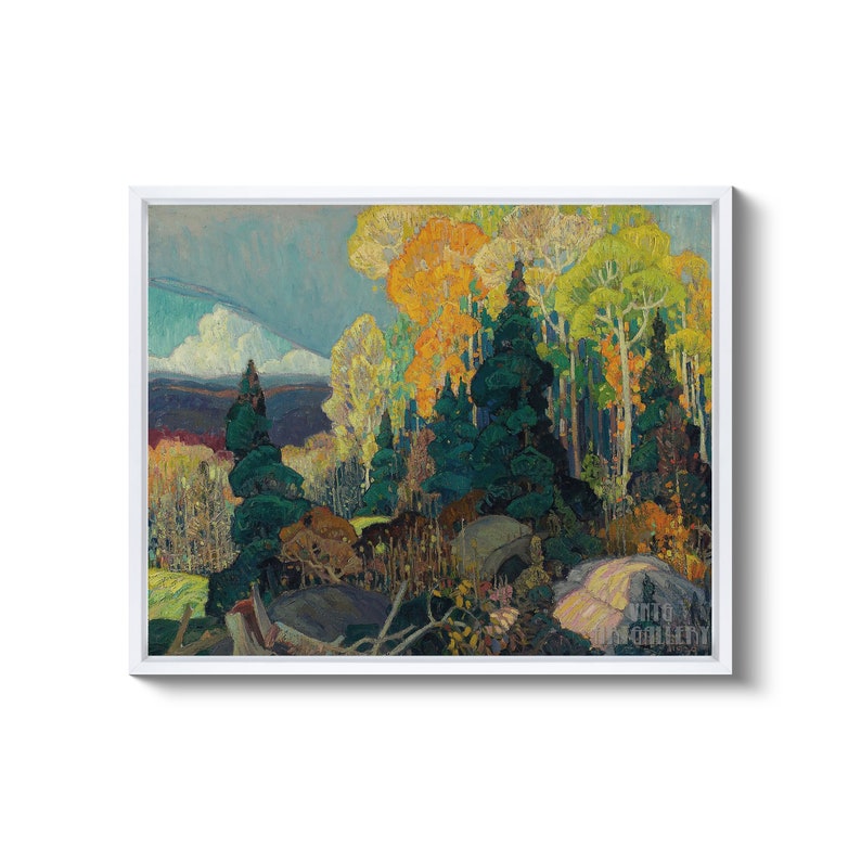 Franklin Carmichael : Autumn Hillside 1920 Canvas Gallery - Etsy Canada