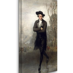 Gilbert Stuart : the Skater 1782 Canvas Gallery Wrapped or - Etsy
