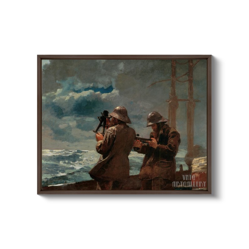 Winslow Homer : Eight Bells 1886 Canvas Gallery Wrapped or - Etsy