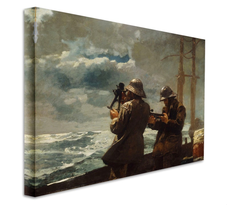 Winslow Homer : Eight Bells 1886 Canvas Gallery Wrapped | Etsy