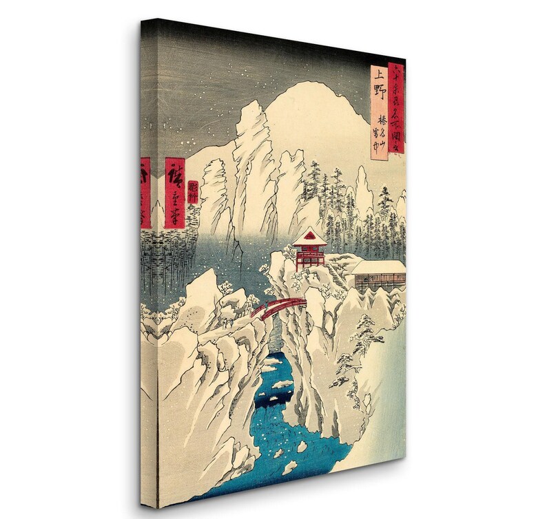 Utagawa Hiroshige - Kozuke Mt. Haruna Under Snow Sixty-odd Provinces of ...