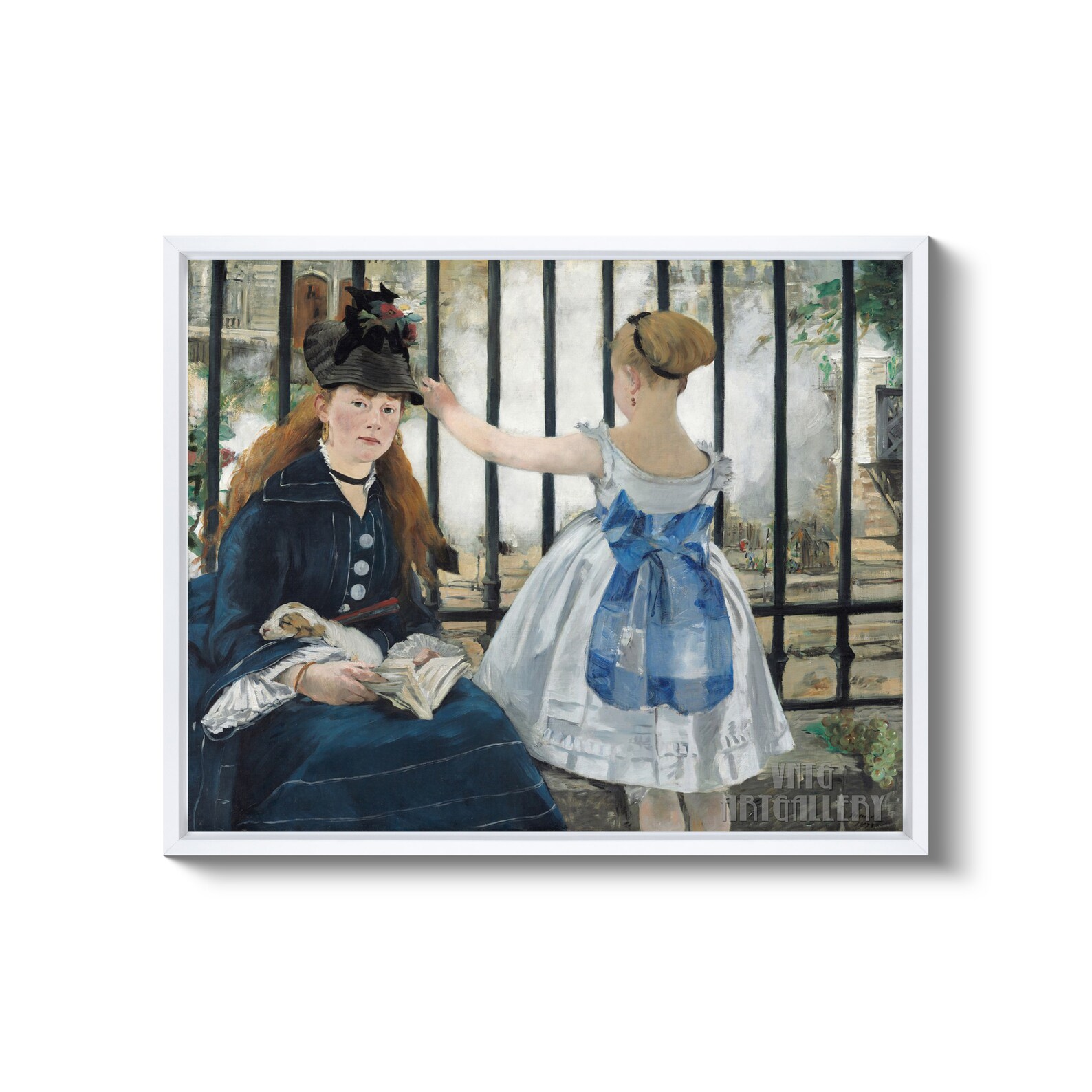 Édouard Manet : the Railway 1873 Canvas Gallery Wrapped - Etsy