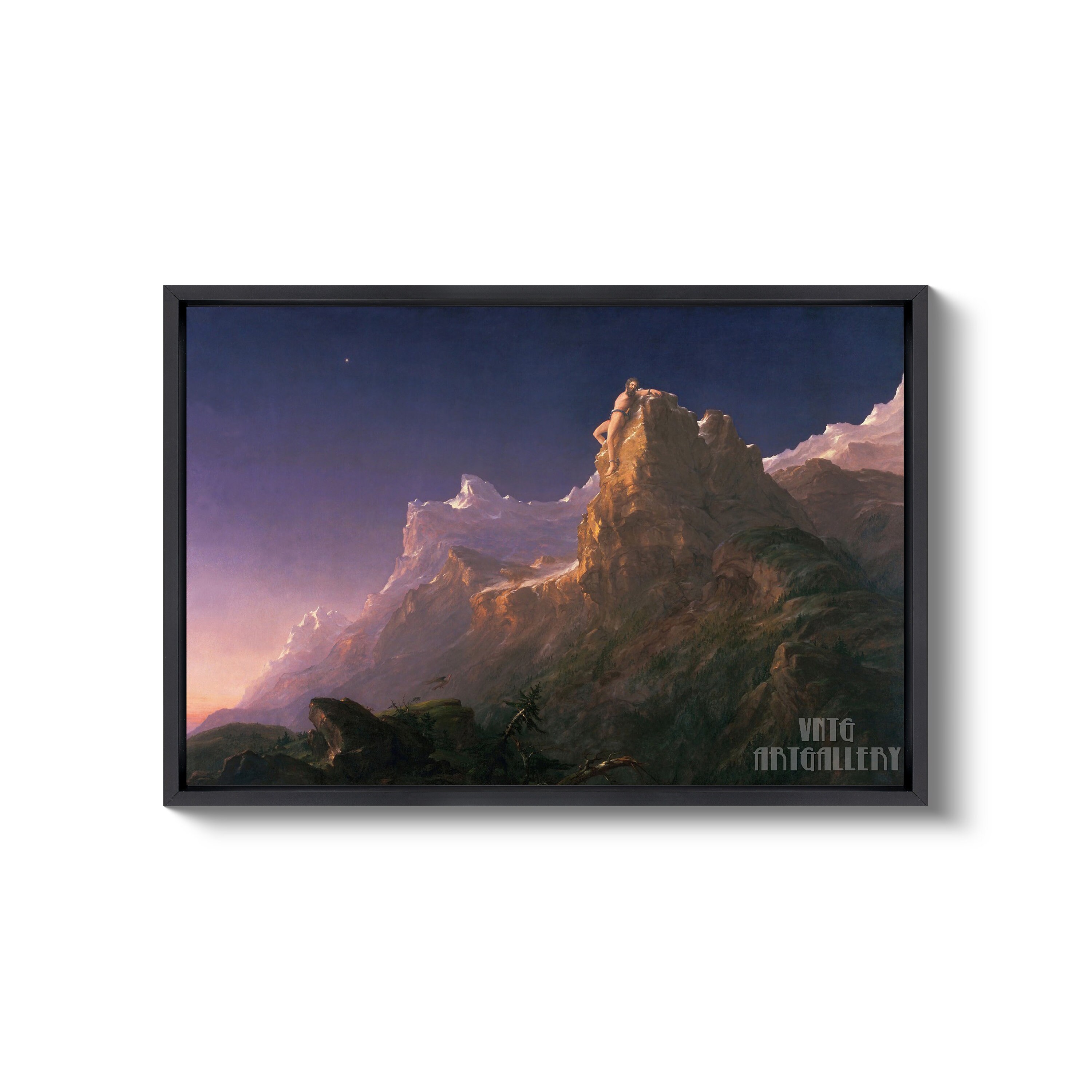 Thomas Cole : Prometheus Bound 1847 Canvas Gallery Wrapped - Etsy