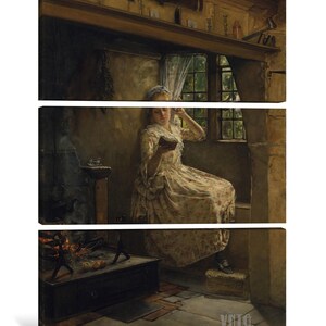 Frank Millet : A Cosey Corner (1884) Canvas Gallery Wrapped Giclee Wall ...