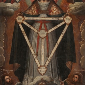 Anonymous Cusco School : Trifacial Trinity (1750) Canvas Gallery ...
