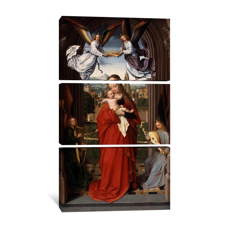 Gerard David : Virgin and Child With Four Angels 1510 Canvas | Etsy
