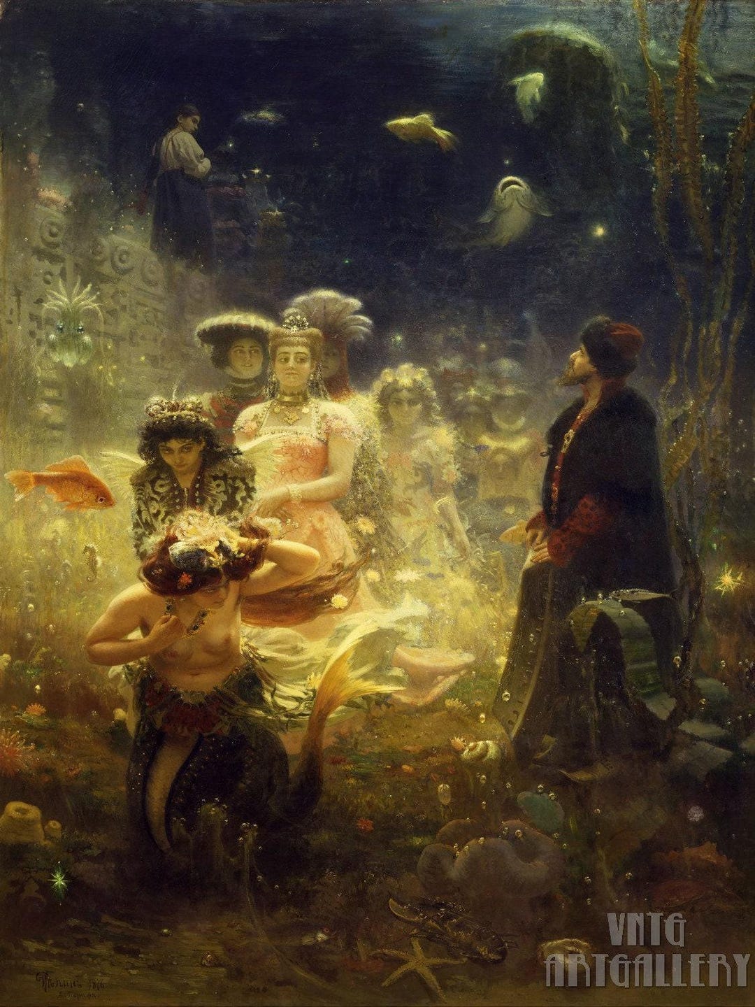 Ilya Repin : Sadko (1876) Canvas Gallery Wrapped or Framed Giclee Wall ...