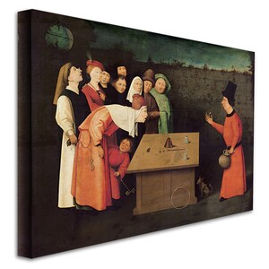 Hieronymus Bosch : the Conjurer 1502 Canvas Gallery Wrapped | Etsy
